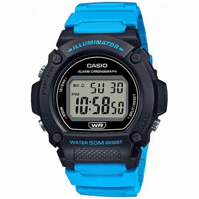 Reloj Casio Digital Blue W-219H-2A2VEF — Miralles Arévalo Joyeros