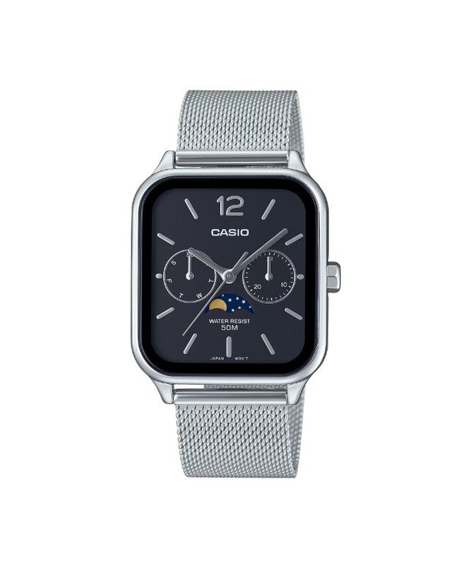 Reloj Casio MTP-M305 Fase Lunar Negro MTP-M305M-1AVER relojes hombre ...